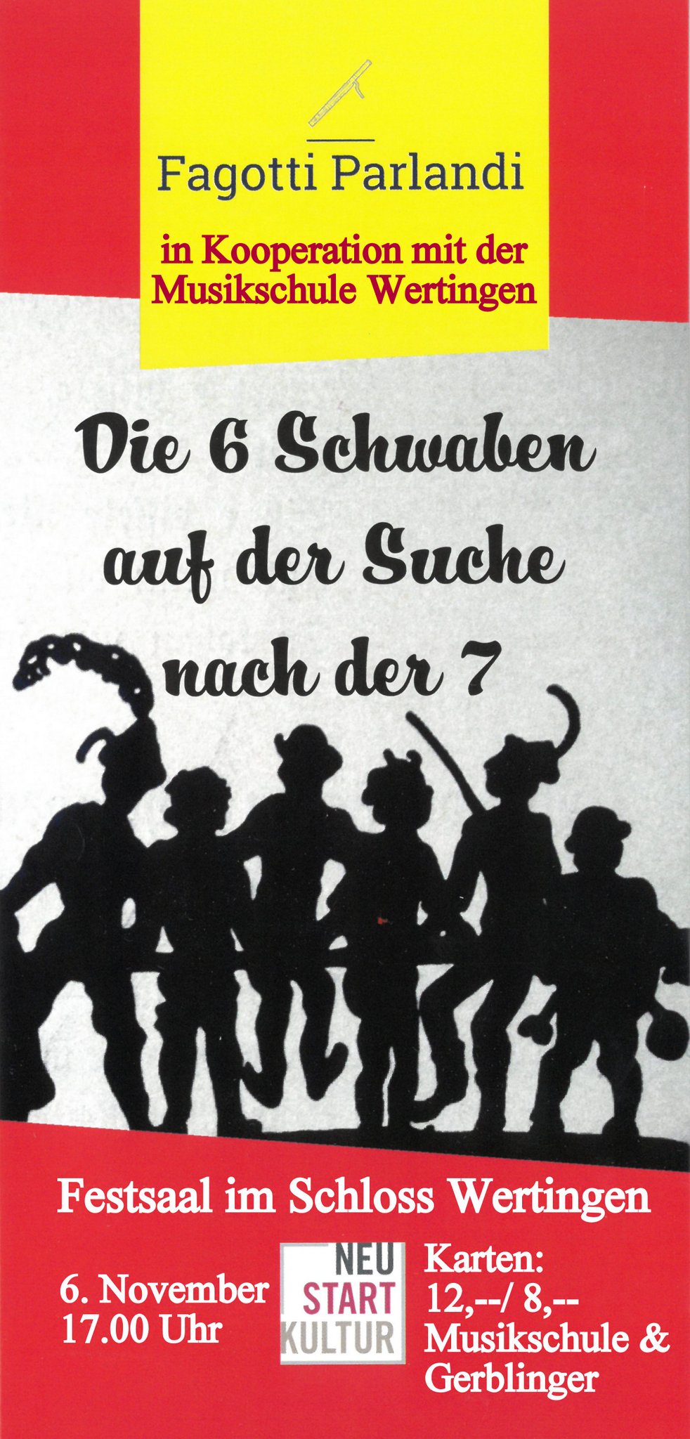 Fagotti Parlandi: "Die 6 Schwaben auf der Suche nach der 7" | Stadt ...